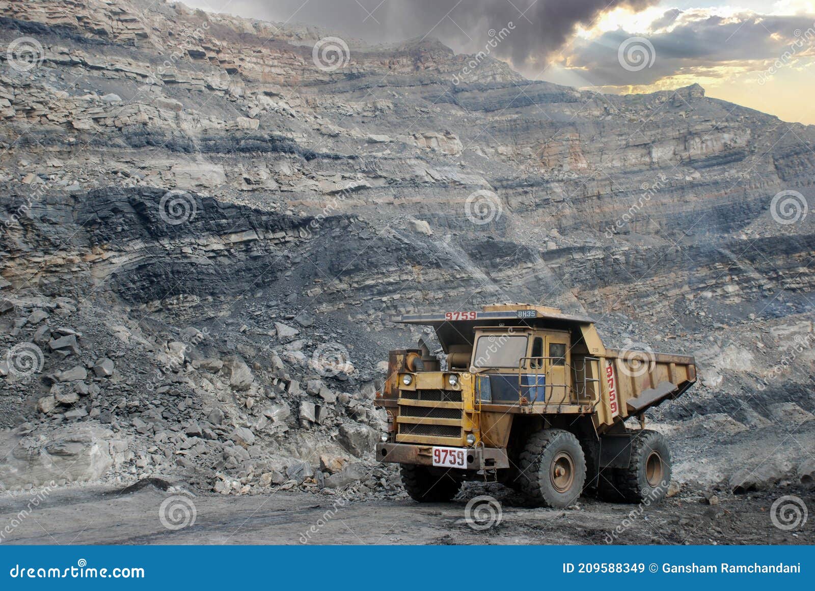 Coal Mining Activity of South India Editorial Stock Image - Image of ...