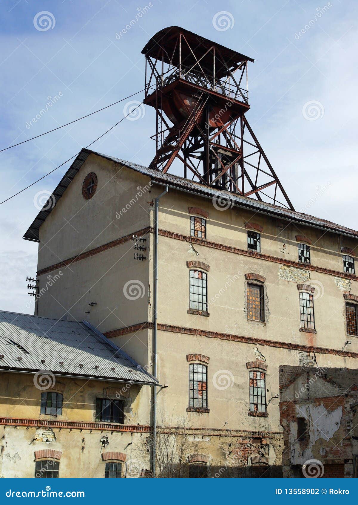Coal Mine Tower stock photo. Image of tower, kladno, lift - 13558902