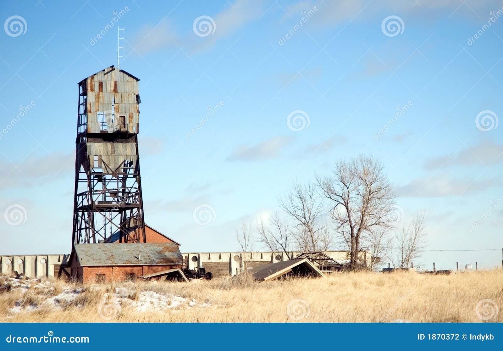 Coal Mine Tower stock photo. Image of dangerous, tower - 1870372