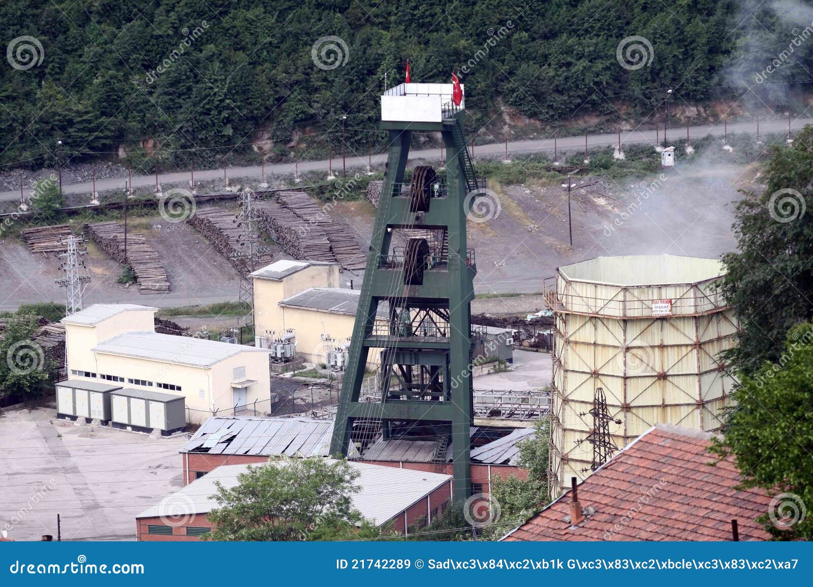 Coal Mine in Turkey. stock image. Image of turkey, structure - 21742289