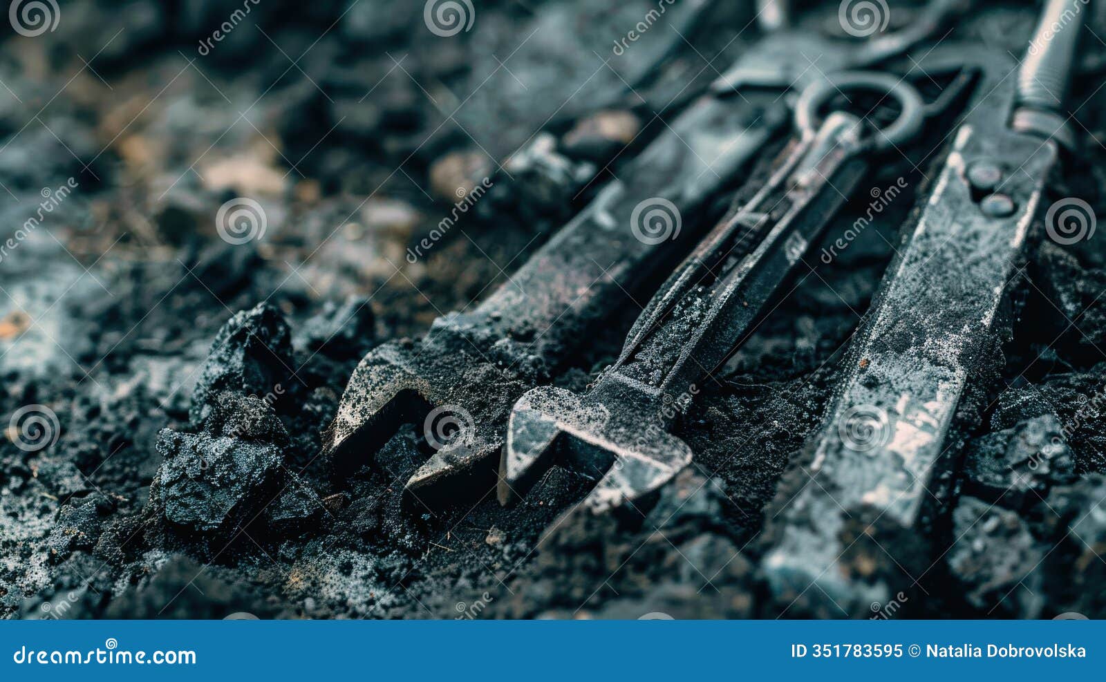 Coal Mine with Workers Using Mining Tools, Machinery, and Equipment To ...