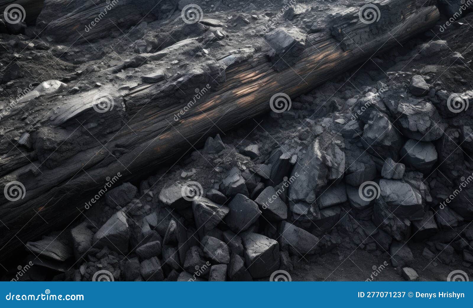 Coal Miner Holding a Piece of Bituminous Coal Creating Using Generative ...