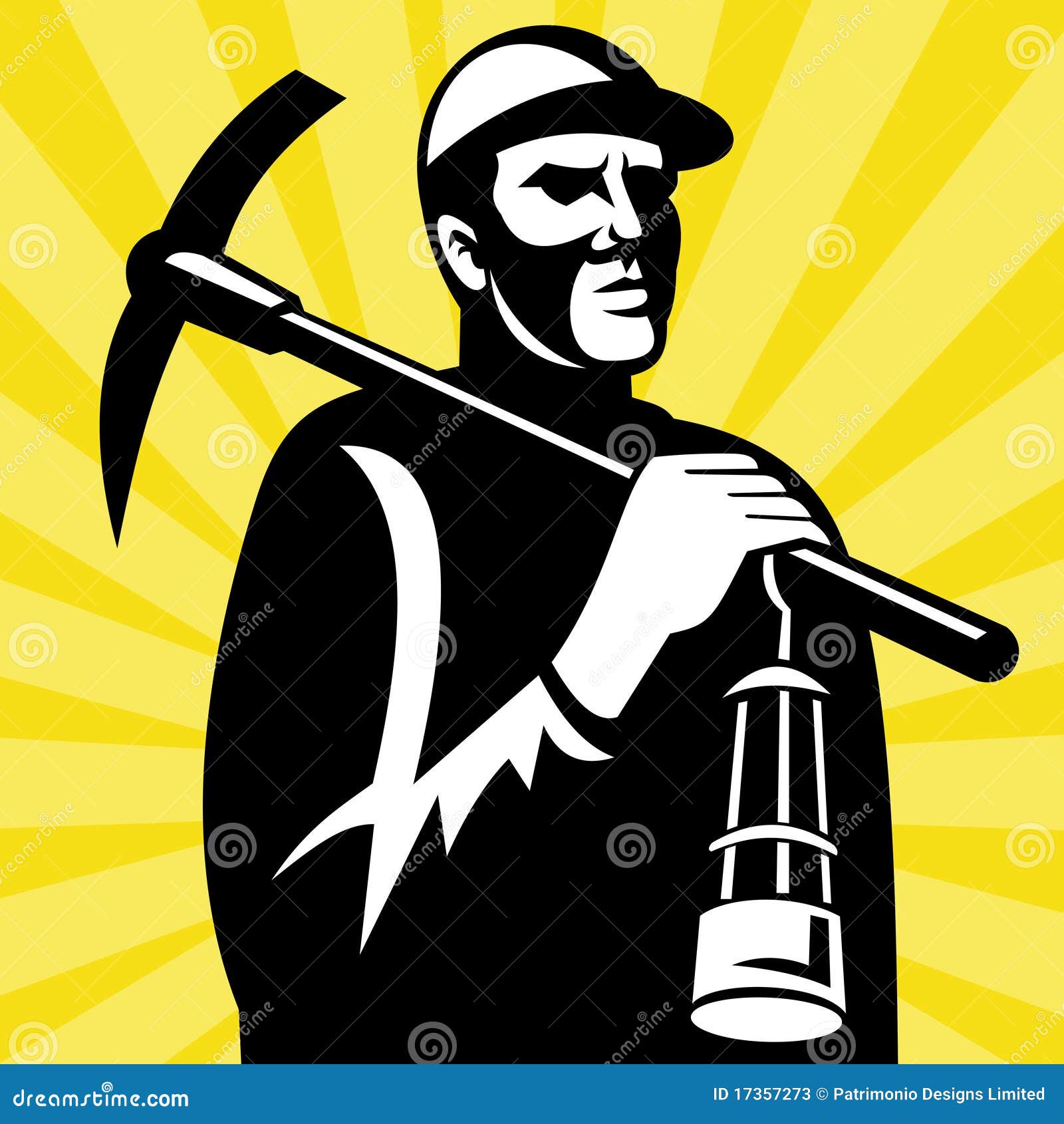 Coal Miner Icon In Flat Style Cartoon Vector | CartoonDealer.com #81305507