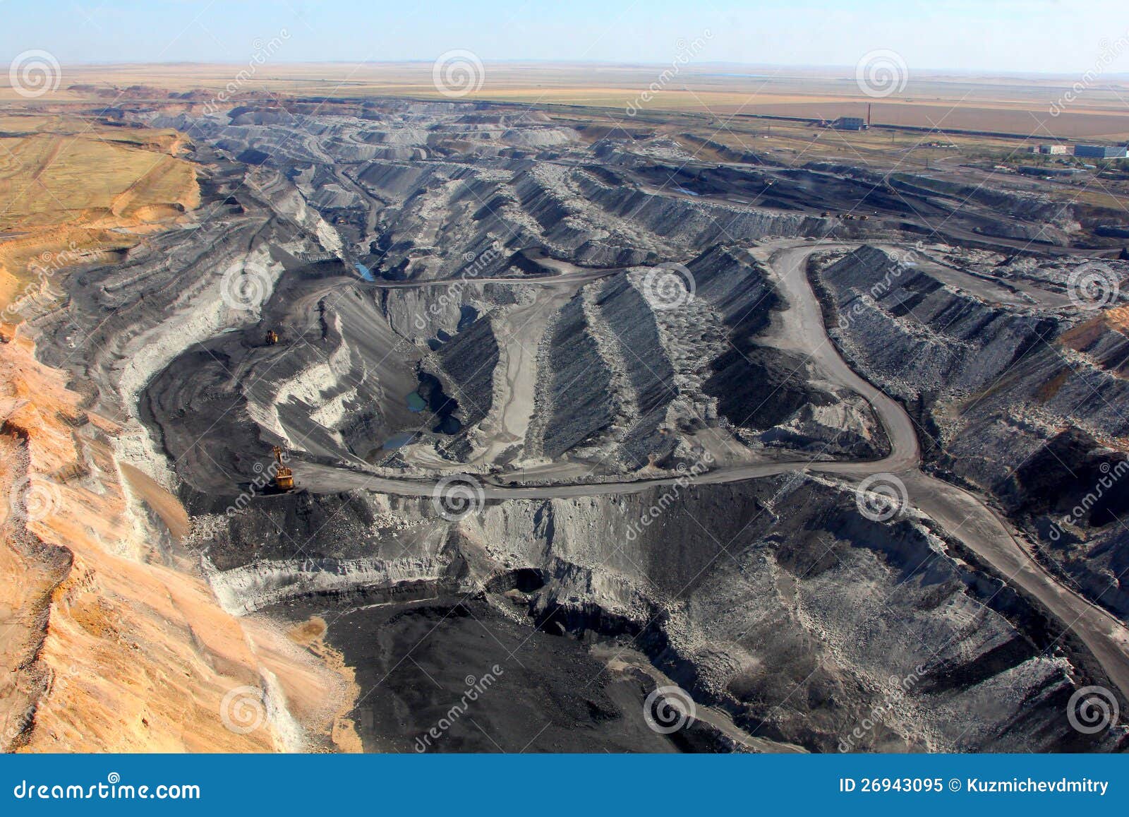 Coal mining stock image. Image of business, bulldozer - 26943095