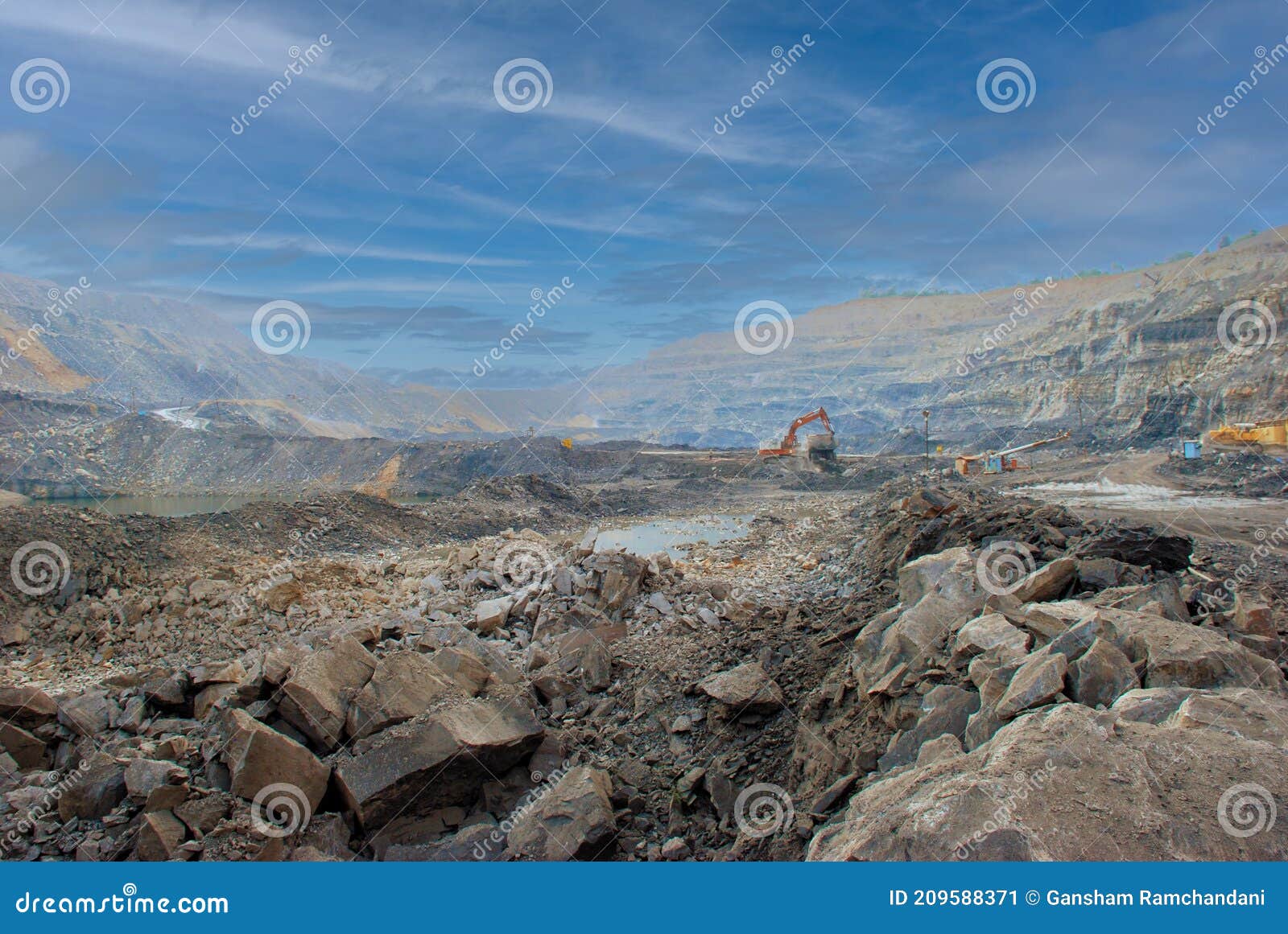Coal Mining Activity of South India Stock Image - Image of activity ...