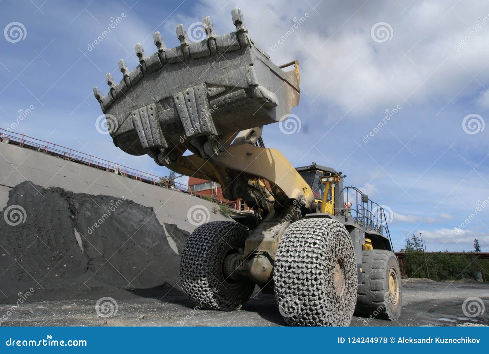 Coal Mining Equipment. Bulldozer Stock Photo - Image of quarry ...