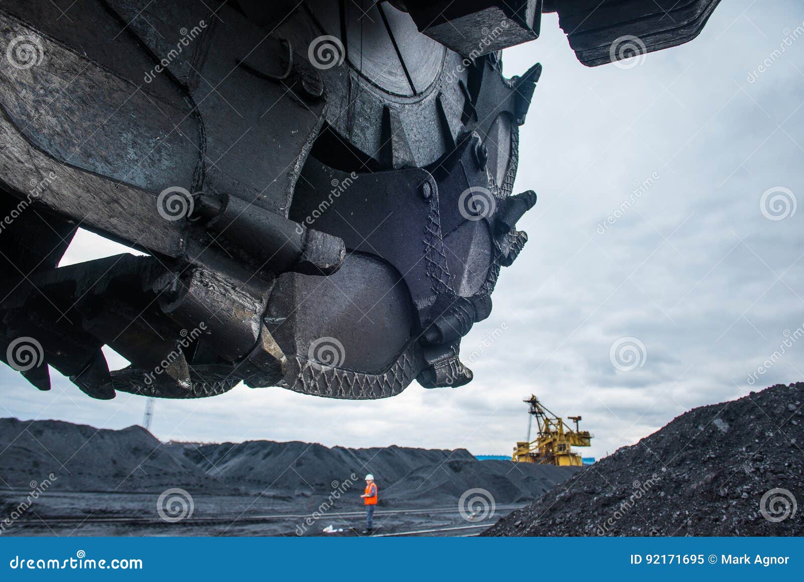 Mining Industry Underground Mine Tunnel With Lights Stock Photography ...