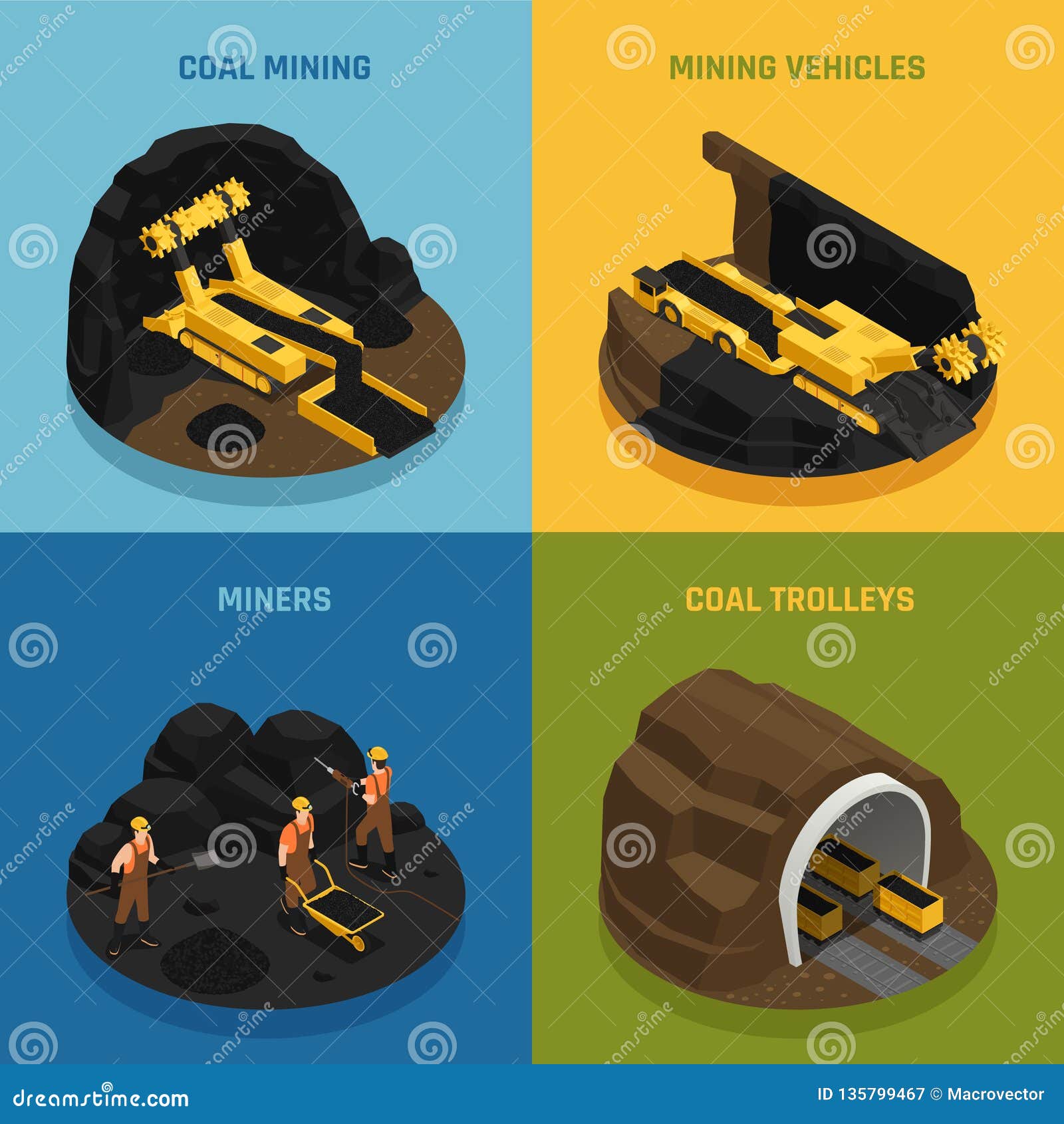 Coal Mining Isometric Design Concept Stock Vector - Illustration of ... Coal Mining Isometric Design Concept Stock Vector - Illustration of ...