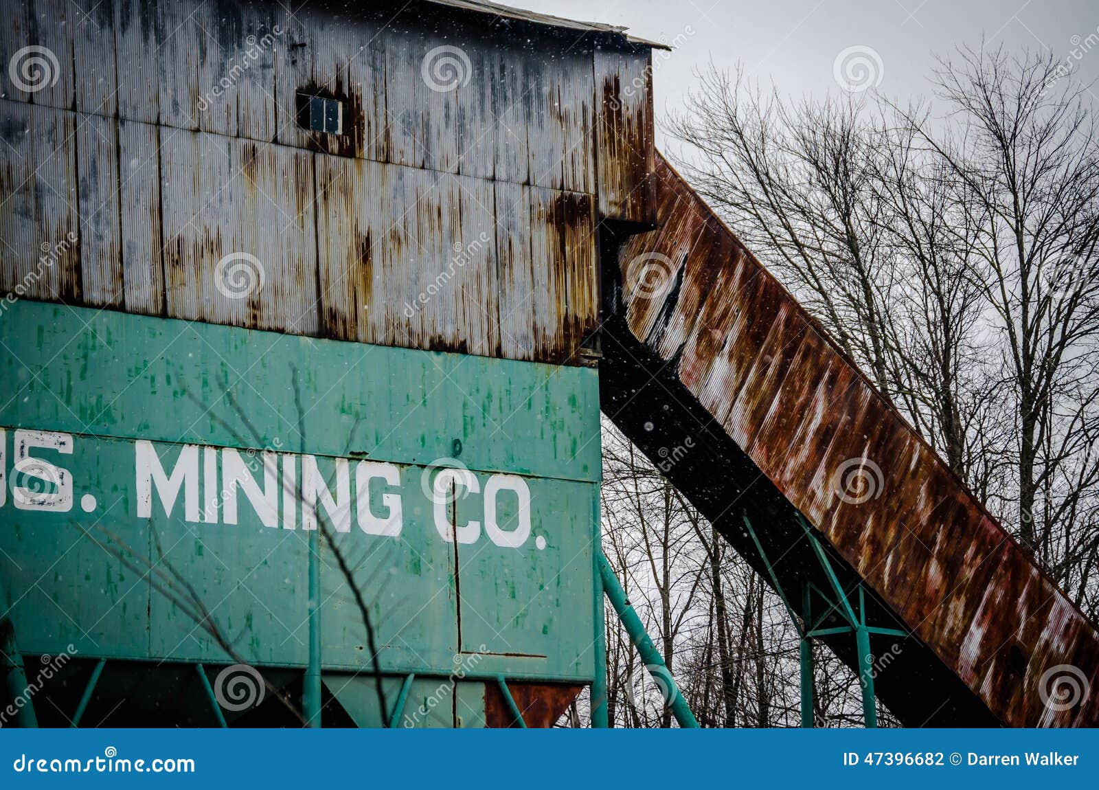 Coal Mining stock photo. Image of rusty, corrugated, mining - 47396682