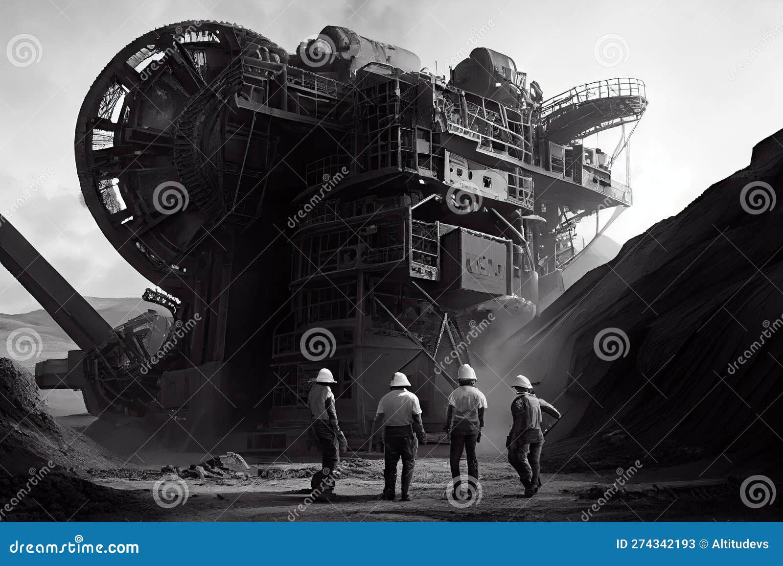 Coal Mining Operations with Combination of People, Machines, and ...