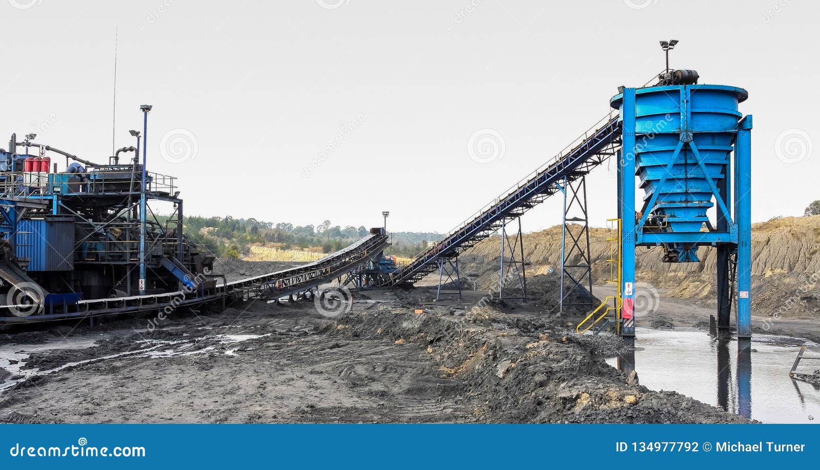 Coal Mining and Processing Equipment Stock Photo - Image of commodities ...