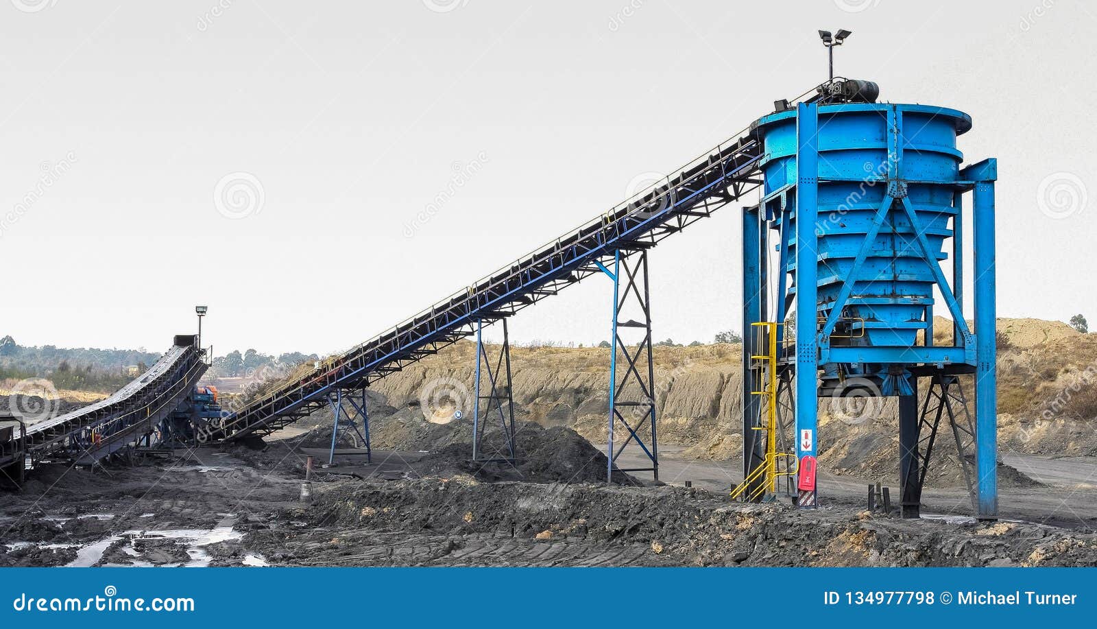 Coal Mining and Processing Equipment Stock Photo - Image of industrial ...