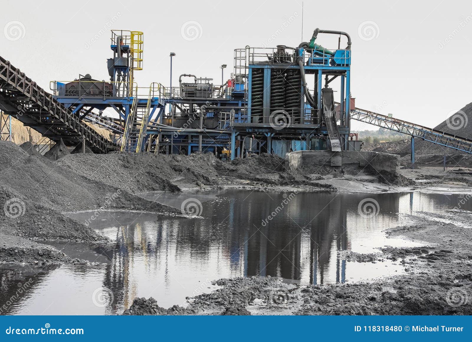 Coal Mining and Processing in South Africa Stock Photo - Image of ...