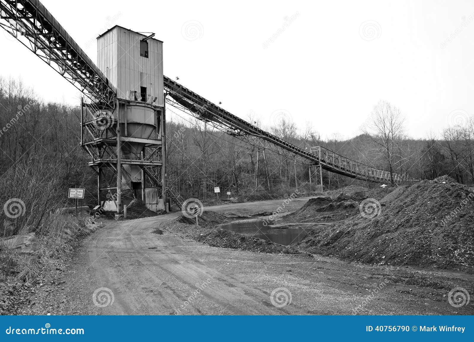 Coal Mining Tipple stock photo. Image of railroad, power - 40756790