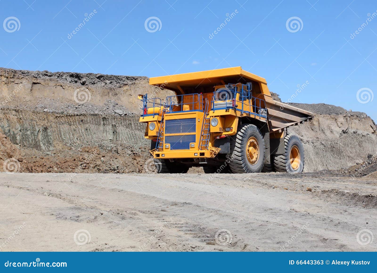 Coal Mining. the Truck Transporting Coal. Stock Image - Image of heavy ...