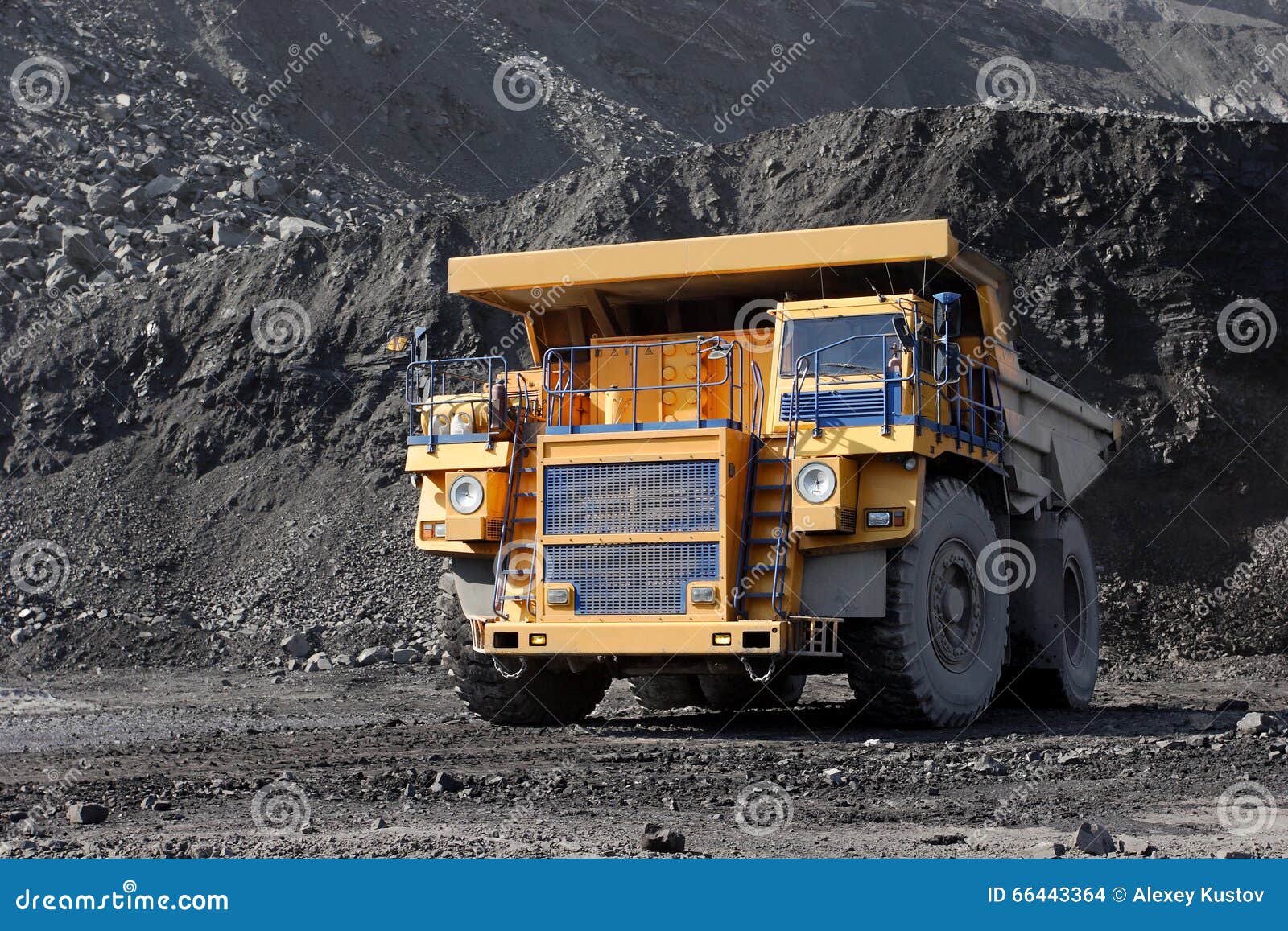 Coal Mining. the Truck Transporting Coal. Stock Photo - Image of dirty ...