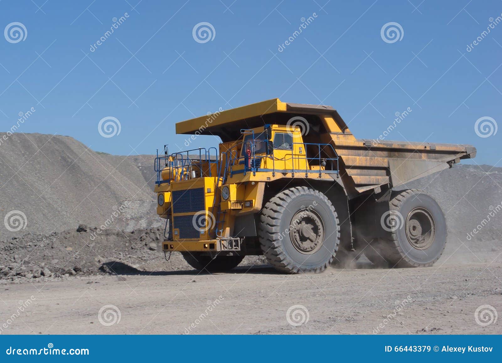 Coal Mining. the Truck Transporting Coal. Stock Image - Image of ...