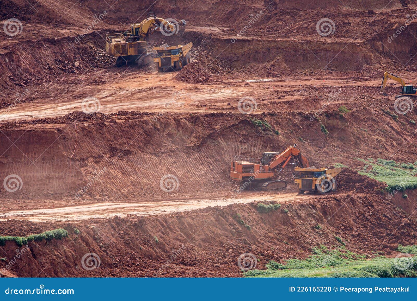 Coal Mining. the Truck Transporting Coal, Thailand Stock Photo - Image ...