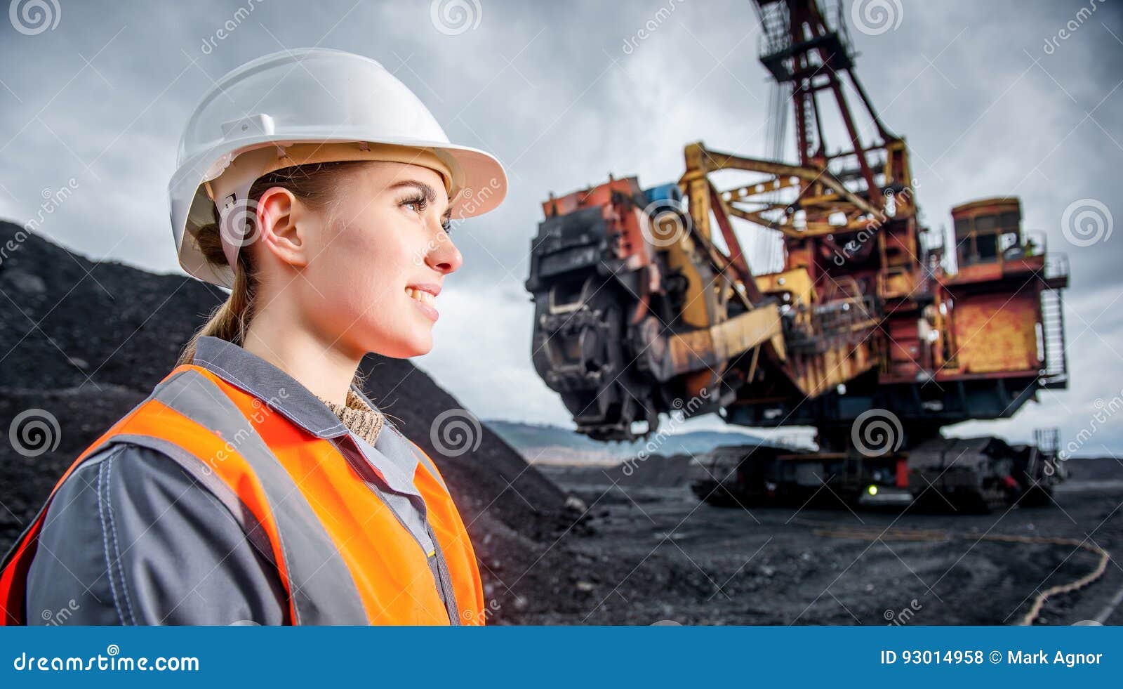 Coal mining worker stock photo. Image of fossil, excavation - 93014958