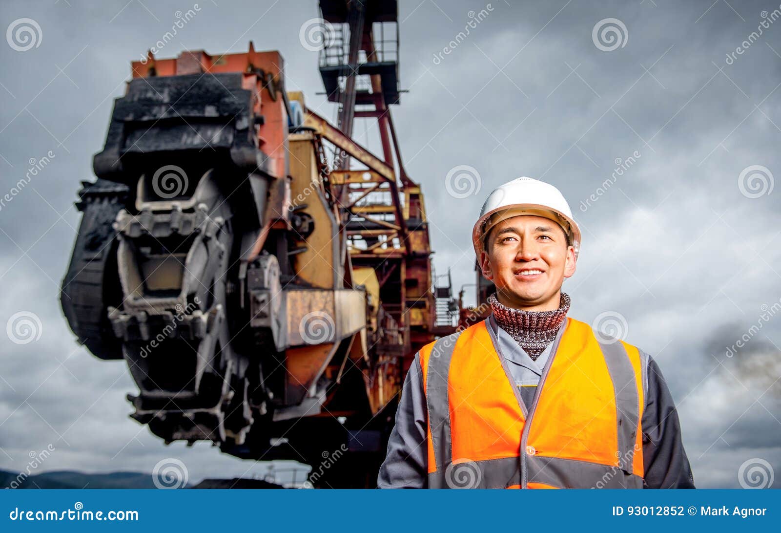 Coal mining worker stock photo. Image of energy, excavator - 93012852