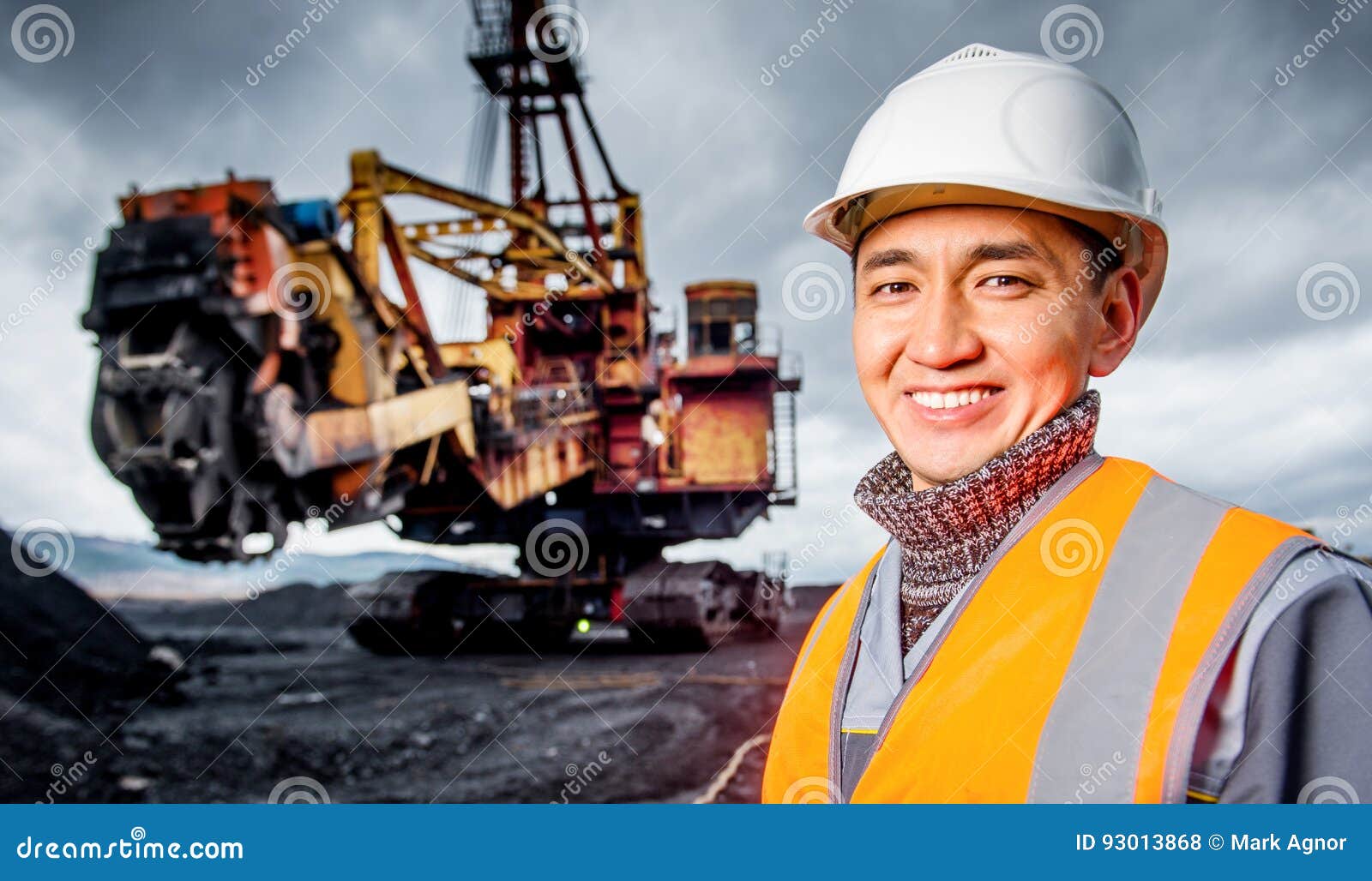 Coal mining worker stock photo. Image of technology, industrial - 93013868