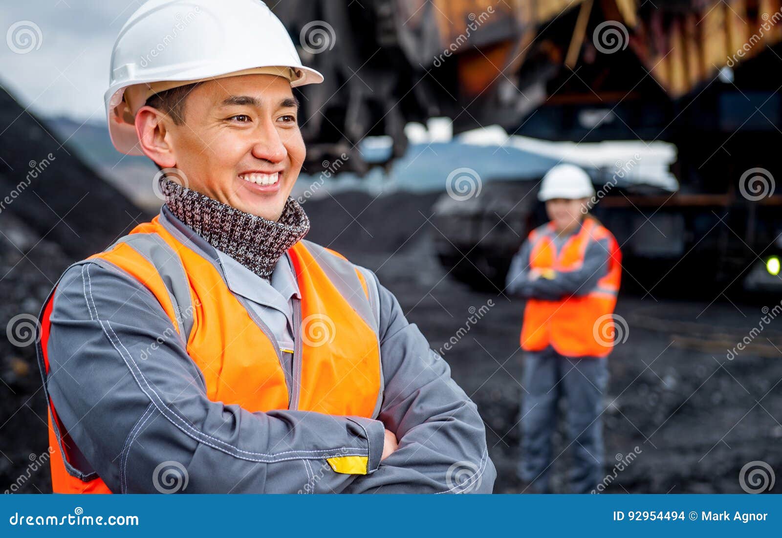 Coal mining workers stock photo. Image of business, industrial - 92954494