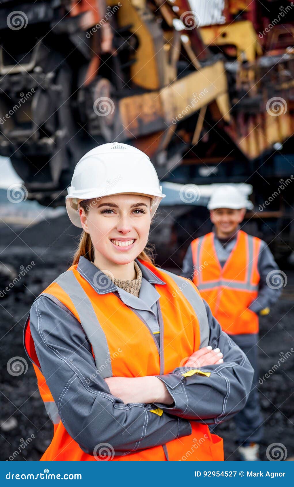 Coal mining workers stock image. Image of machinery, person - 92954527
