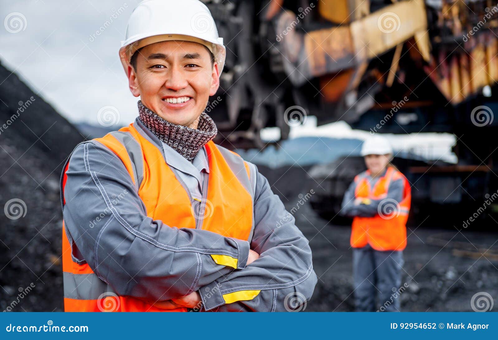 Coal mining workers stock photo. Image of power, machinery - 92954652