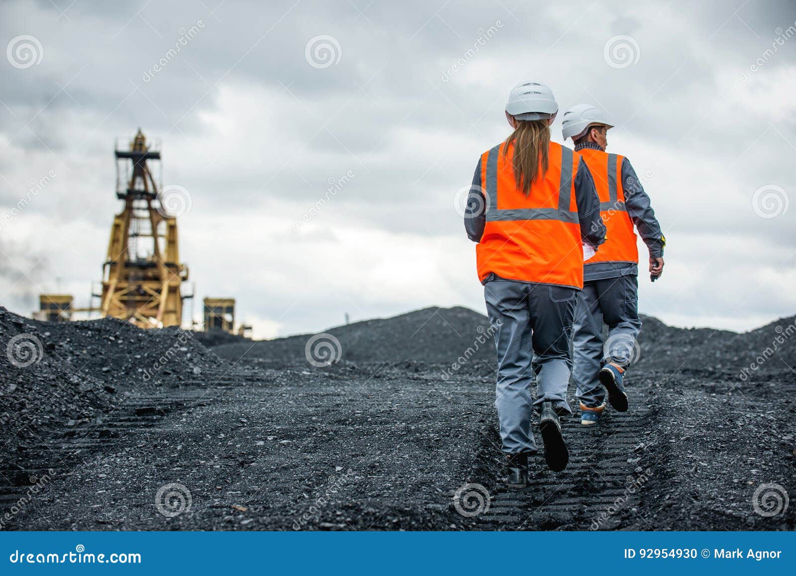 Coal mining workers stock photo. Image of asian, power - 92954930