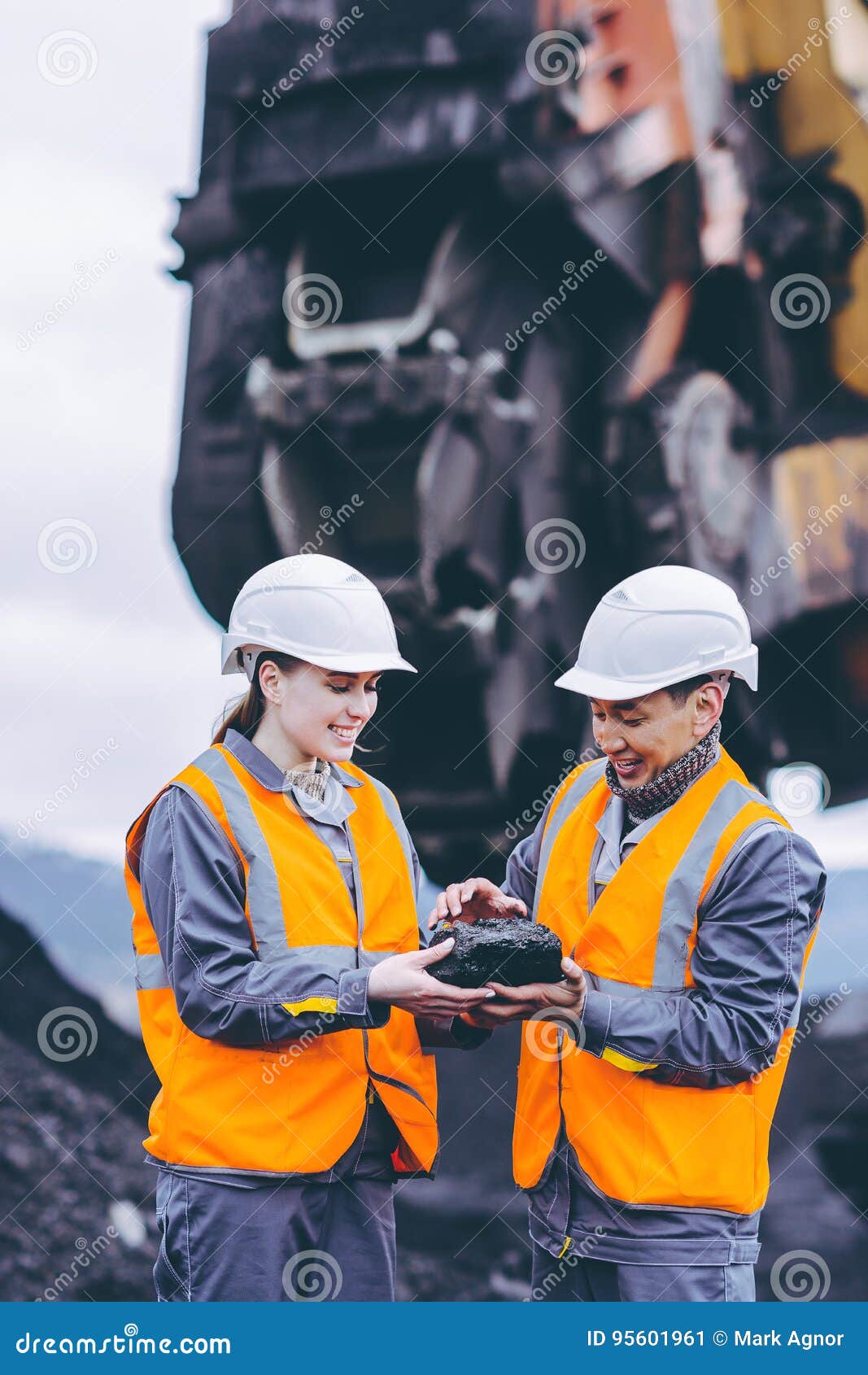 Coal mining workers stock image. Image of industrial - 95601961