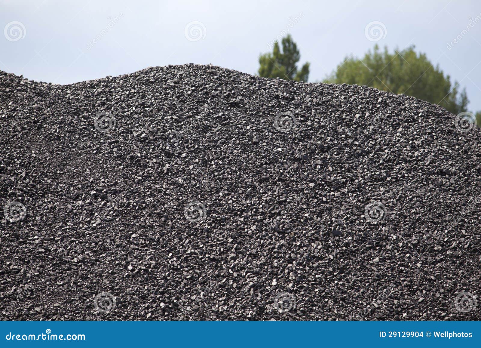 Coal pile stock photo. Image of mining, trees, black - 29129904