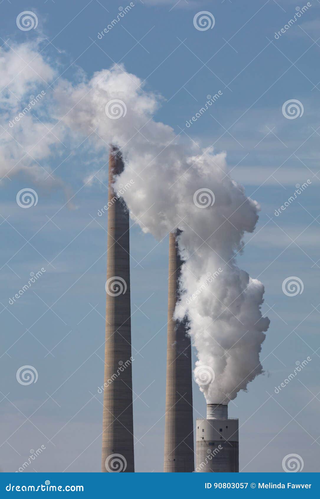 Coal Plant Smokestack stock image. Image of electricity - 90803057