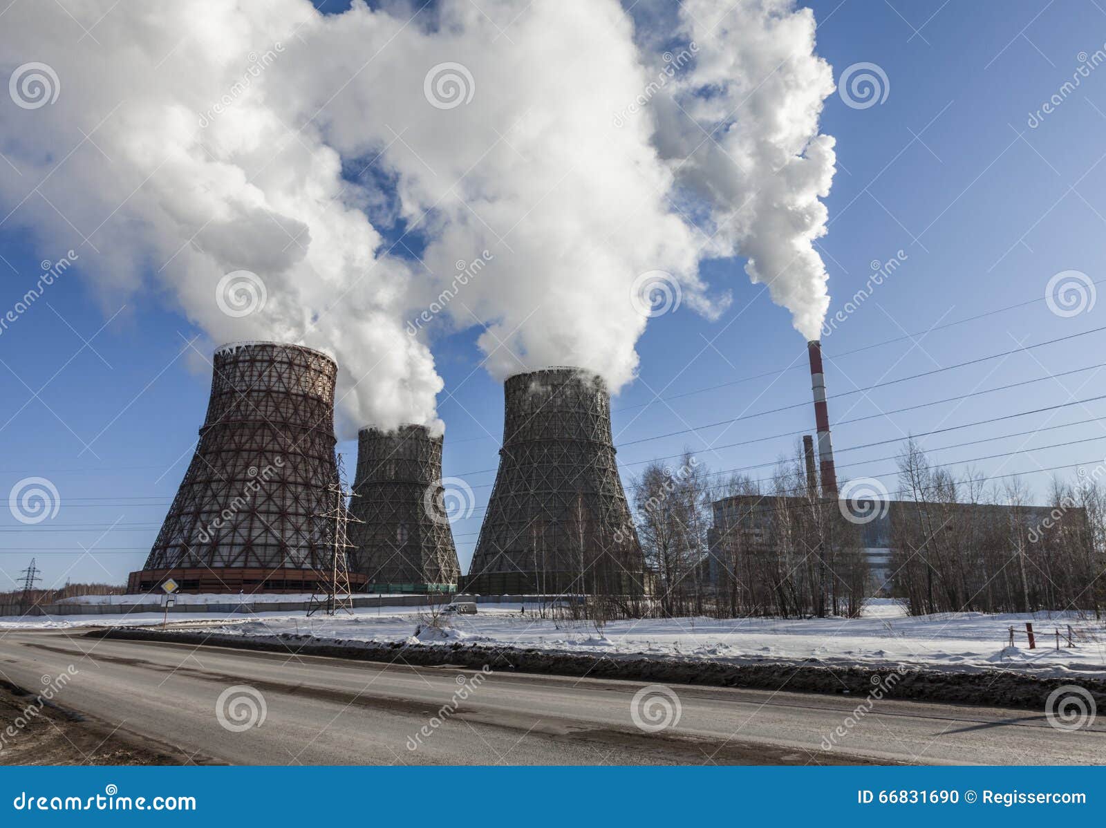 Coal Power Plant stock photo. Image of infrastructure - 66831690