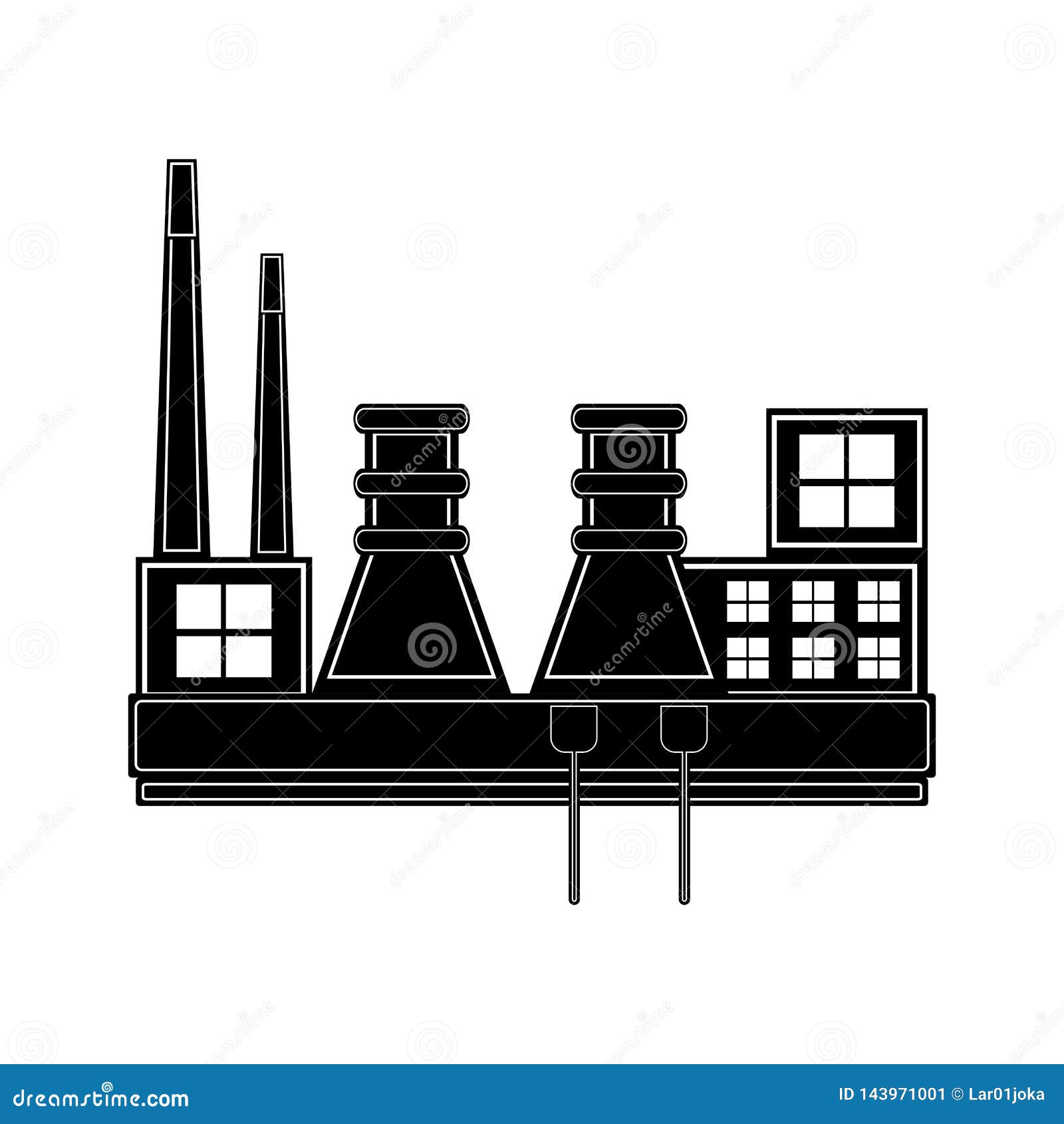 Coal power plant icon stock vector. Illustration of fuel - 143971001