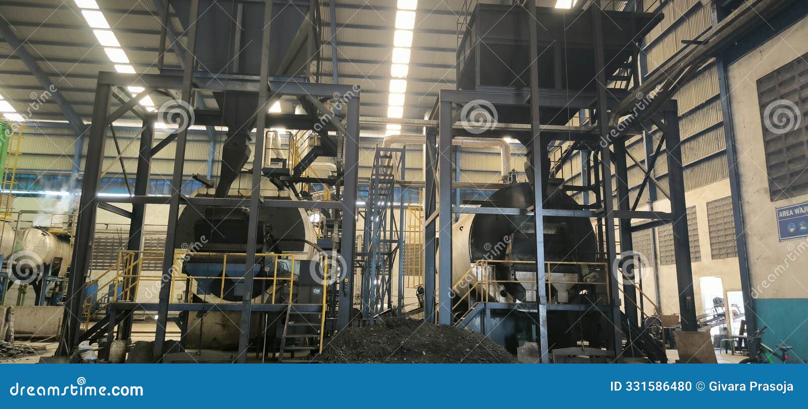 Coal-powered boiler engine stock photo. Image of iron - 331586480