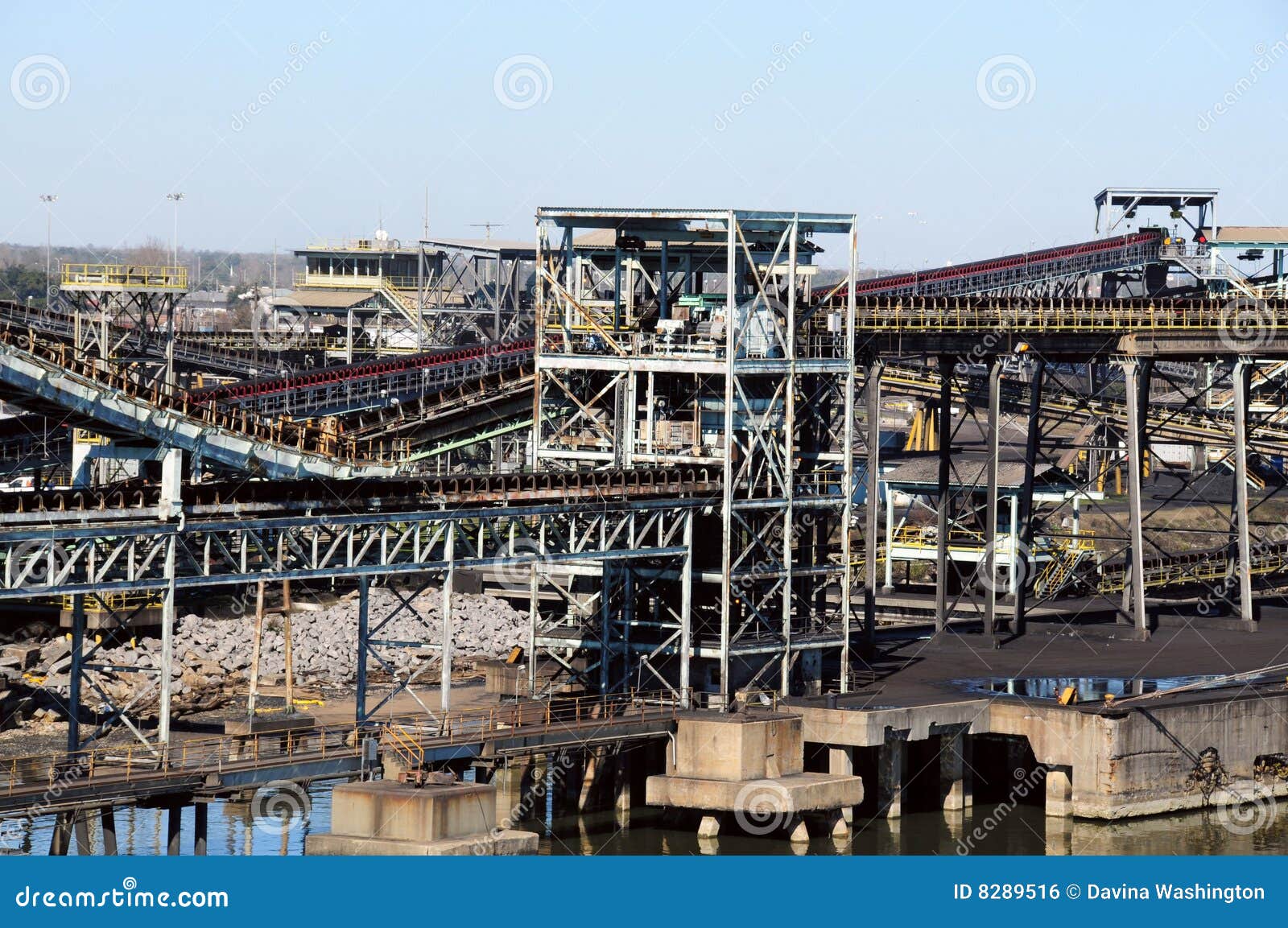 Coal refinery stock photo. Image of exterior, machine - 8289516