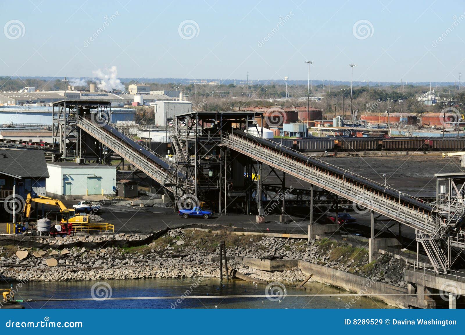 Coal refinery stock image. Image of environment, industry - 8289529