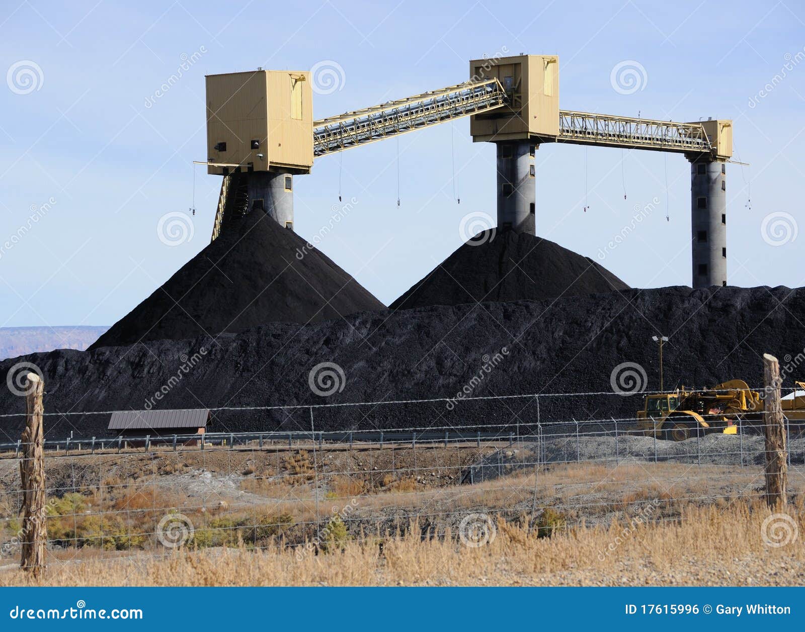 Coal Stockpile stock photo. Image of business, conveyor - 17615996