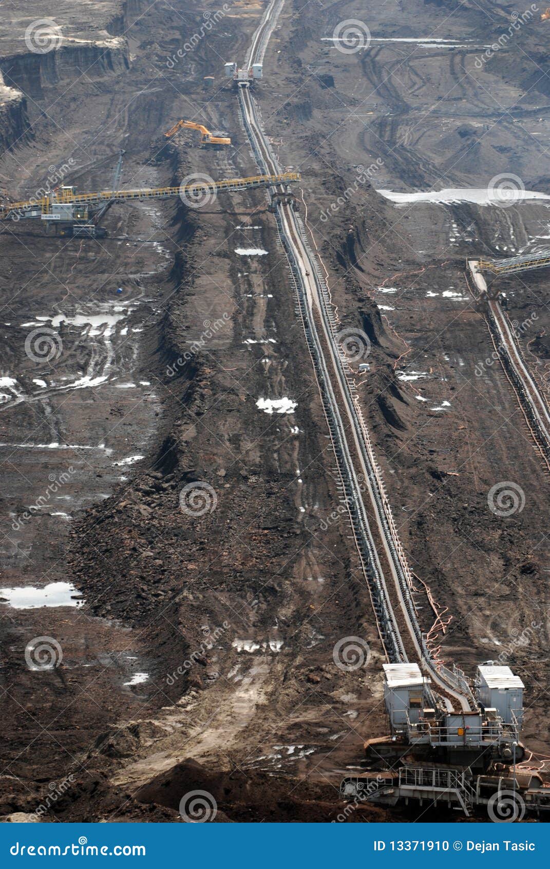 Coal surface mining stock photo. Image of energy, environmental - 13371910
