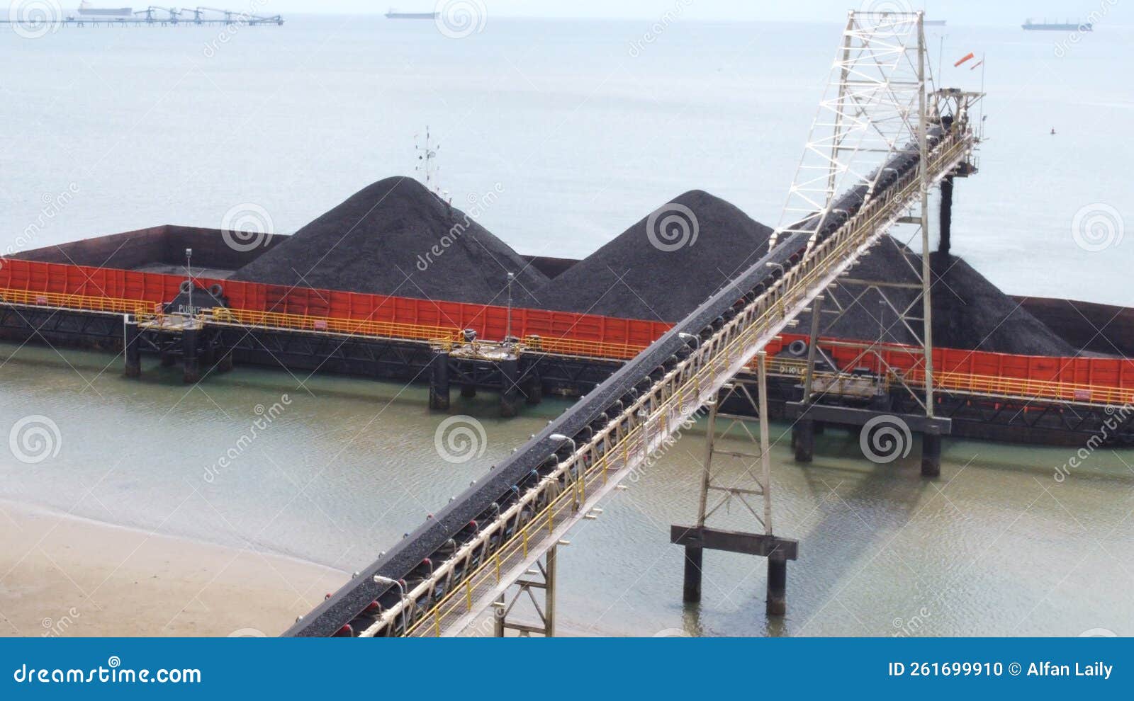 Coal Terminal Loading Barge at Port Stock Photo - Image of dcim ...