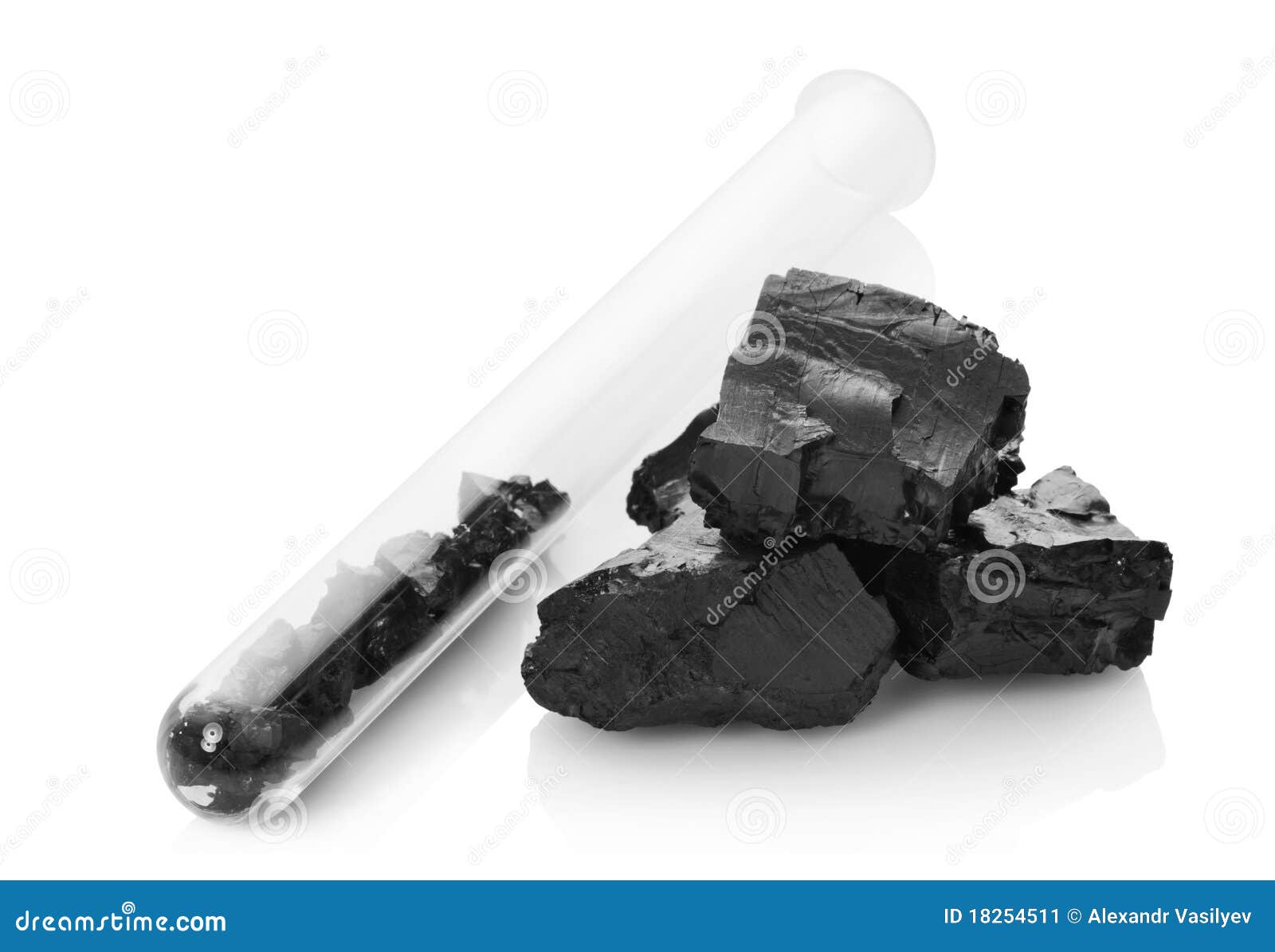 Coal in a test tube stock image. Image of fuel, mineral - 18254511