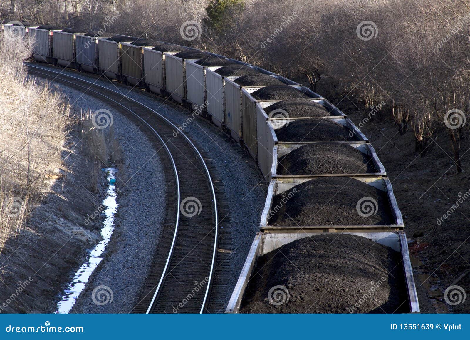 Coal train. stock image. Image of trains, energy, fuel - 13551639