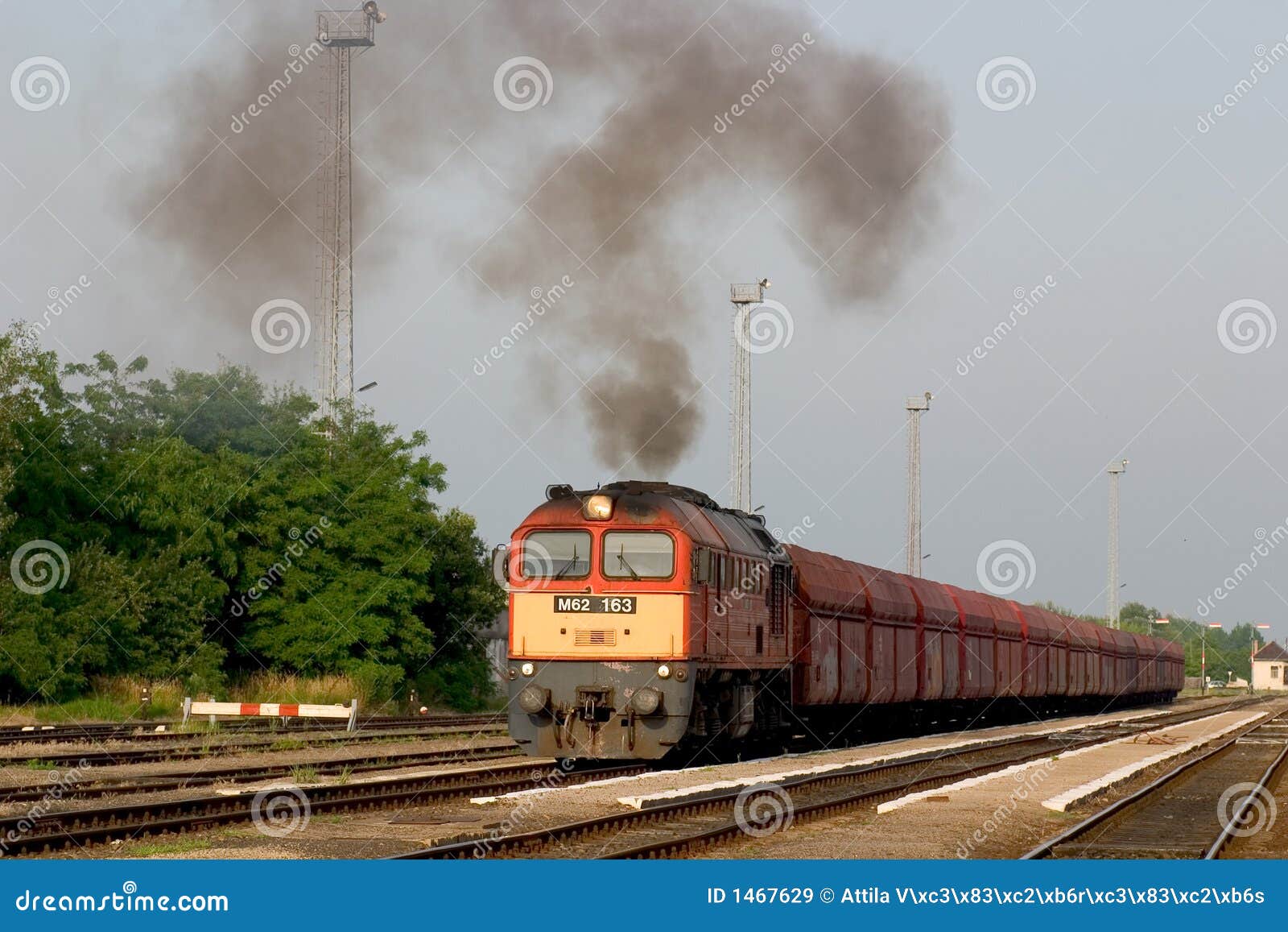 Coal train stock image. Image of transportation, diesel - 1467629