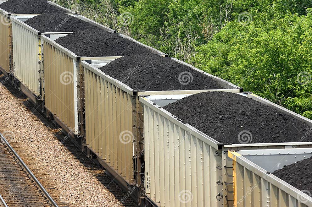 Coal Train stock photo. Image of natural, commerce, cargo - 2936308