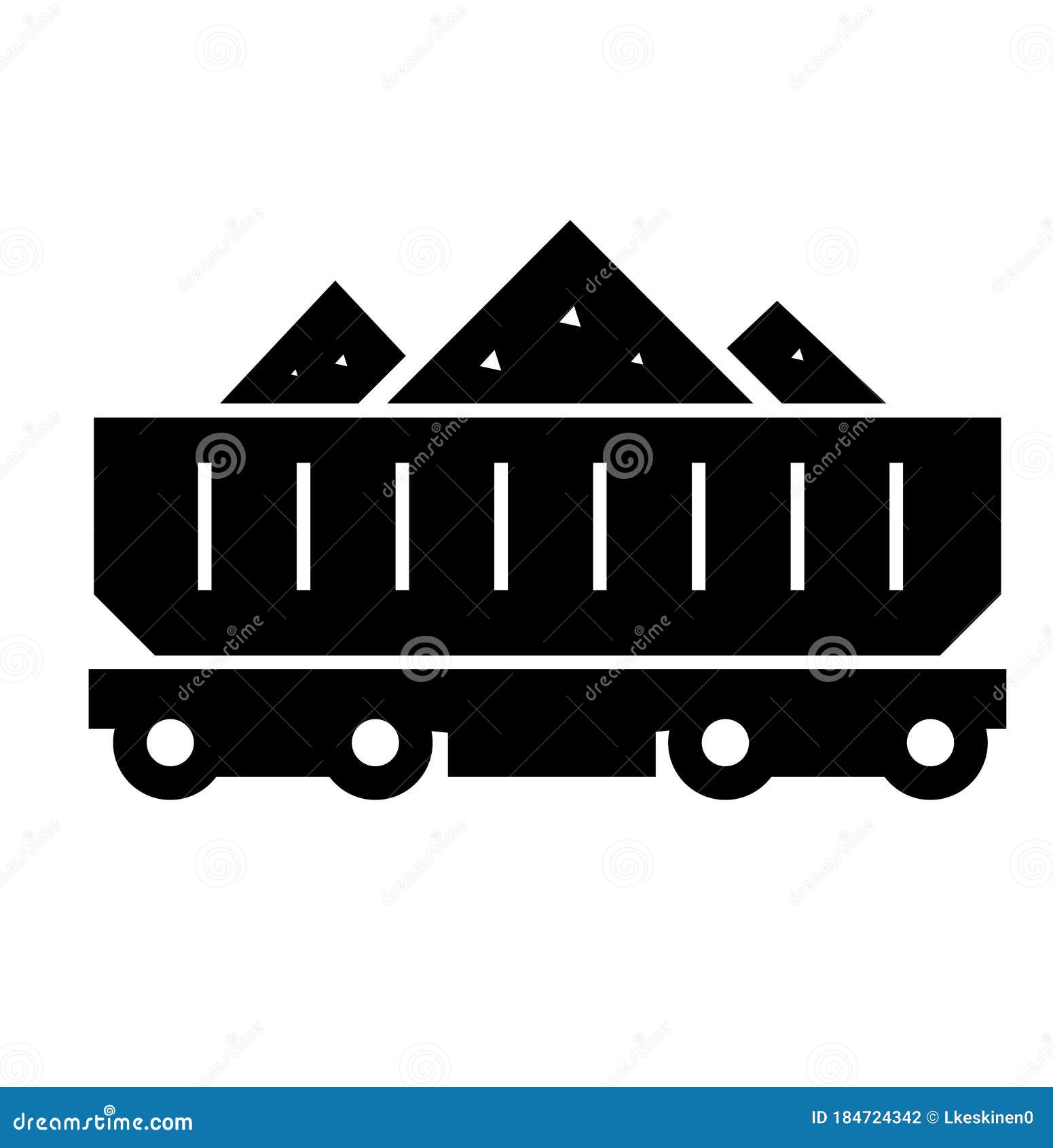 Set Coal Train Wagon, Wastewater, Barrel Oil And Deforestation Icon ...