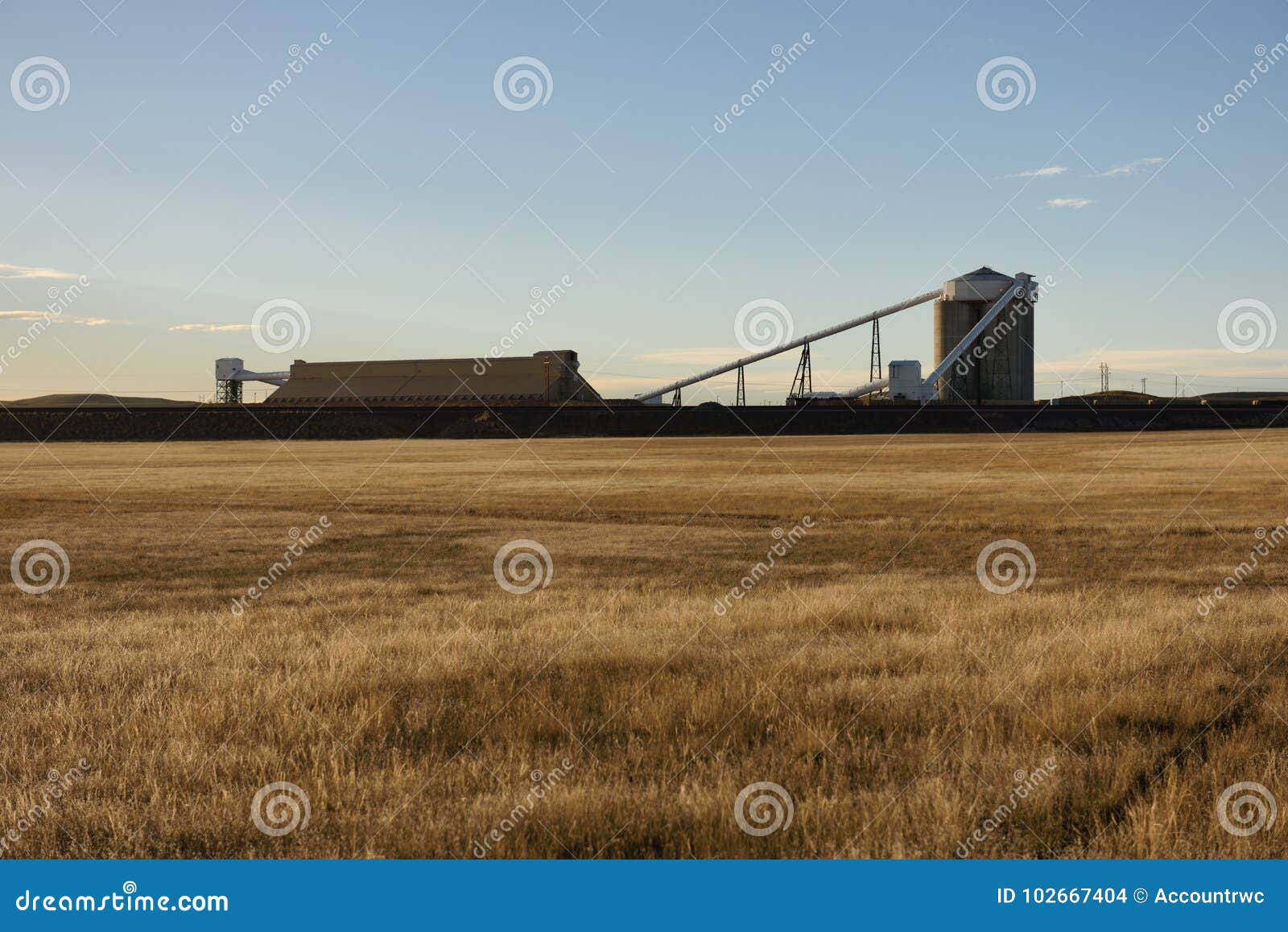 Coal Silo, Coal Train Loading and Processing Facilities, Powder River ...