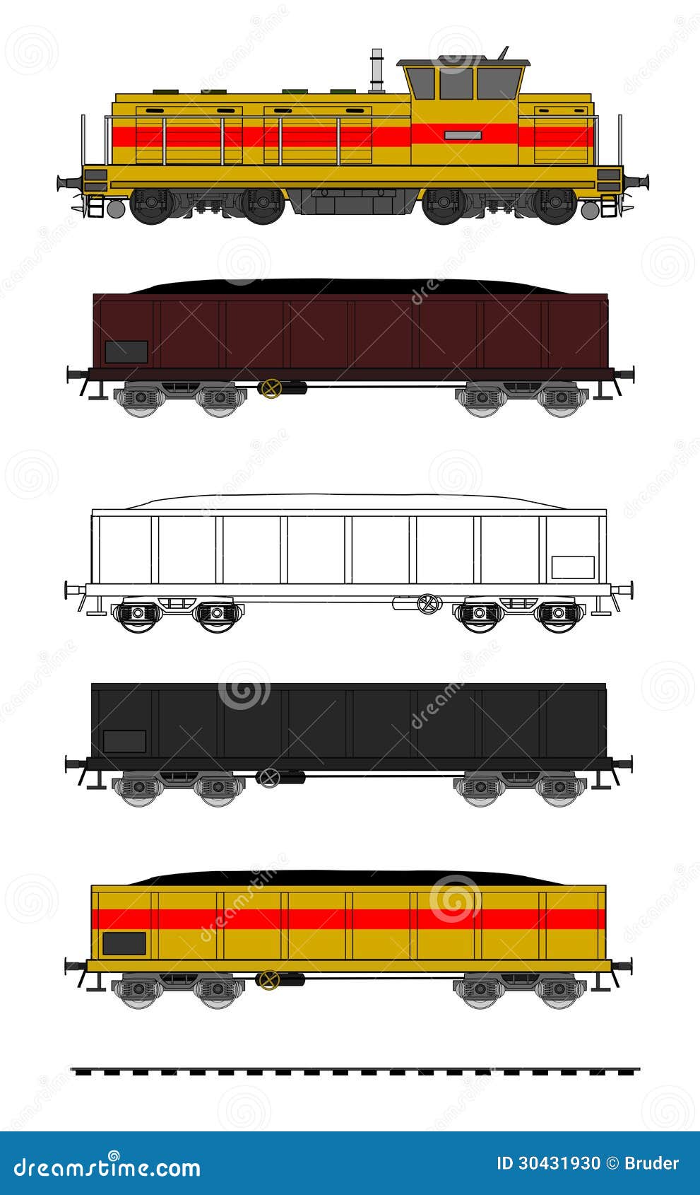 Set Coal Train Wagon, Wastewater, Barrel Oil And Deforestation Icon ...