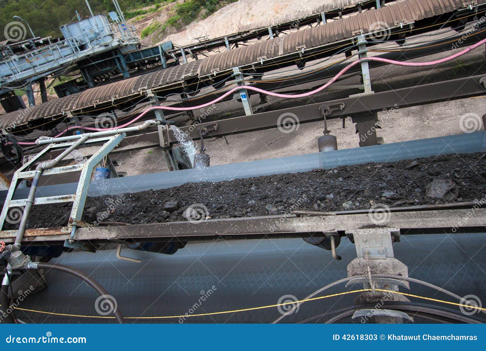Coal transportation line stock image. Image of extraction - 42618303