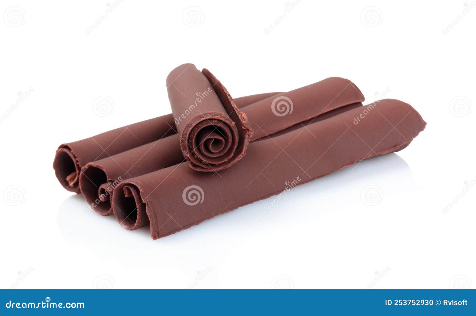 Coalhada De Chocolate Com Fundo Branco Foto de Stock - Imagem de ...