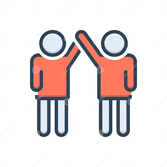 Color Illustration Icon for Coalition, Union and Team Stock Vector ...